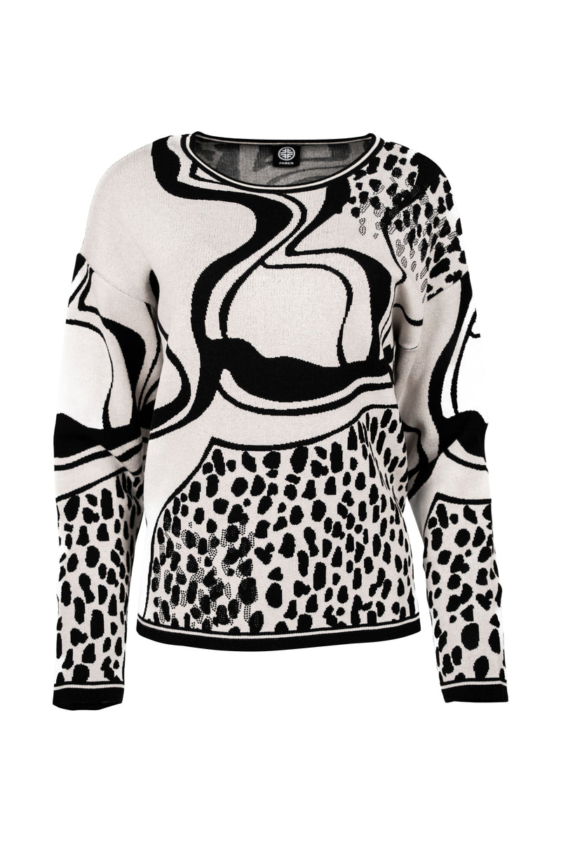 Pullover mit Blickfang-Jacquard | 100% Made in Germany – FABER
